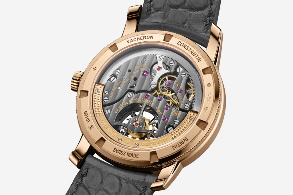Traditionnelle tourbillon date rétrograde openface